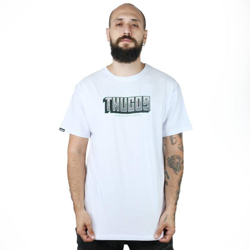 Camiseta Thug Nine Block Branca - Camiseta Masculina - Magazine Luiza