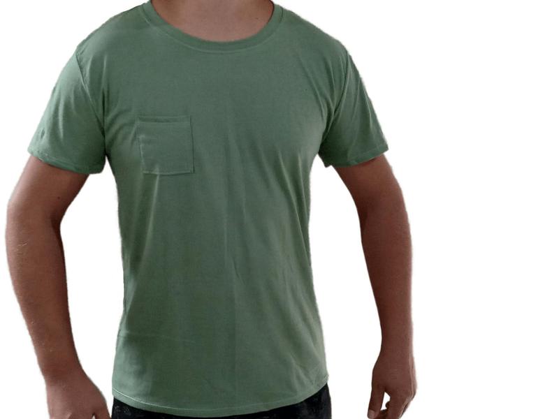 Camisetas Masculina Camisa Lisa Basic Básica Com Bolso - Heringer ...