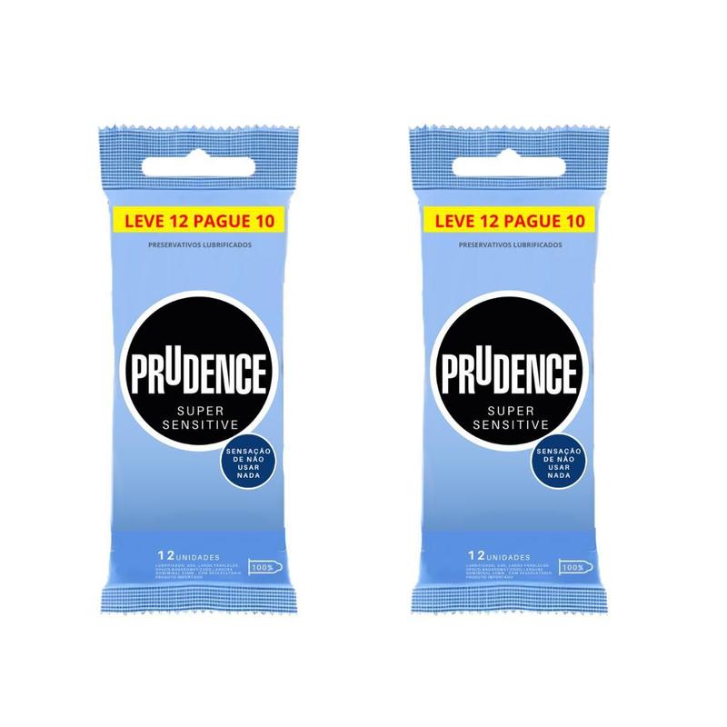 Camisinha Prudence Super Sensitive De Não Usar Nada 24 Unid - Preservativo - Magazine Luiza
