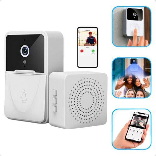 Campainha Câmera E Áudio Interfone Inteligente Wi-fi Externa - Vortex Shop - Campainha ...