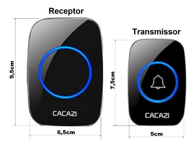 Campainha Residencial Wireless Sem Fio Bivolt 60 Toques - Like Home ...