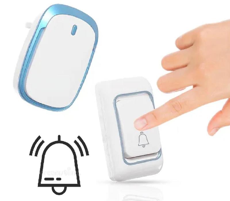 Campainha Residencial Wireless Sem Fio Resistente Água 200 Metros ...