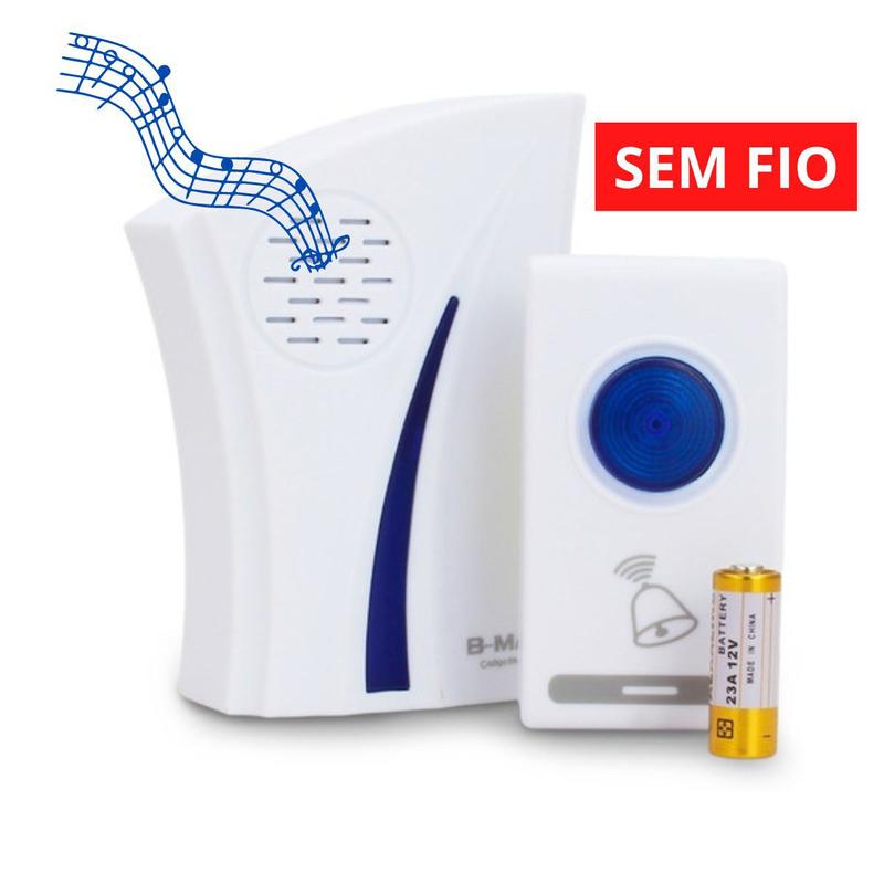Campainha sem fio 36 sons Prova Dágua Externa Residencial - Bmax ...