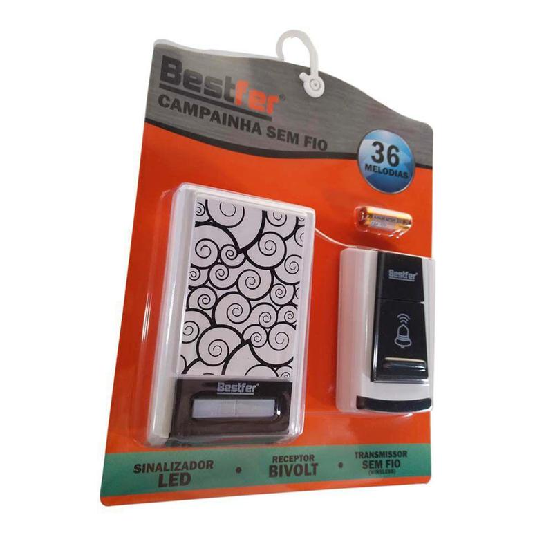 Campanhia sem Fio BFH1564 Bestfer - Campainha - Magazine Luiza