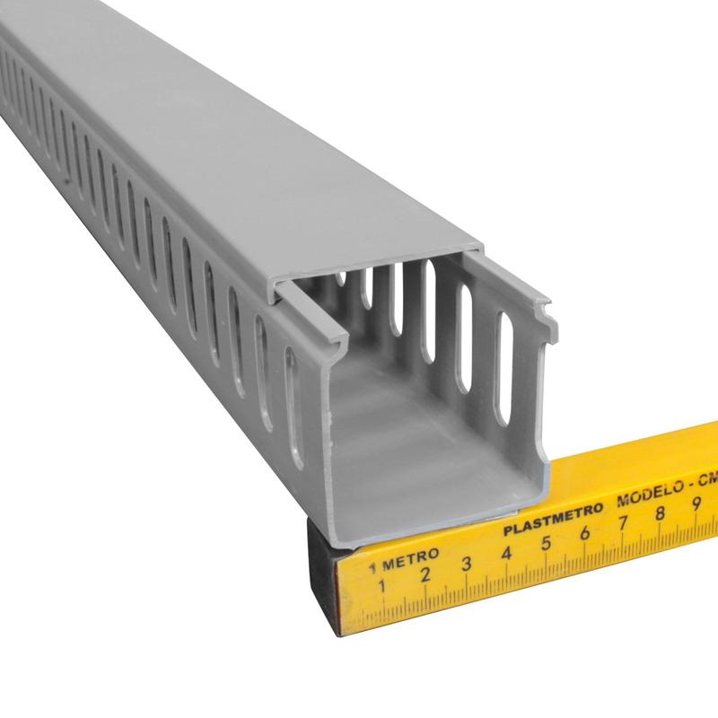 Canaleta de PVC Semiaberta 50x50mm (5x5cm) - Hellermann Tyton HD4PF ...