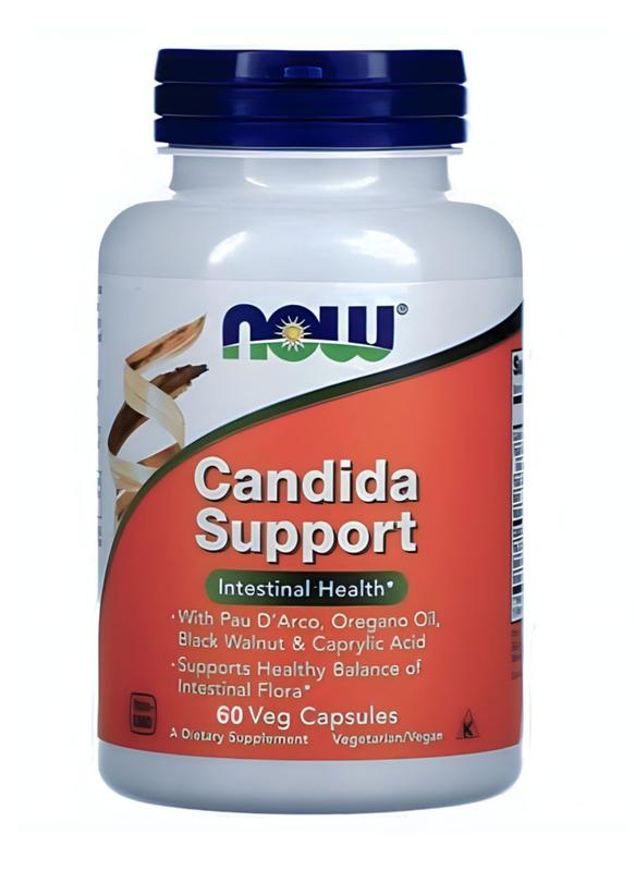 Candida support- now foods- 60 cápsulas- suplemento alimentar - Copos ...