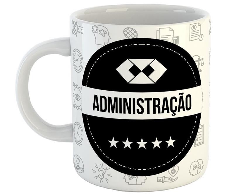 Caneca administração com nome personalizado adm presente - Mago das ...