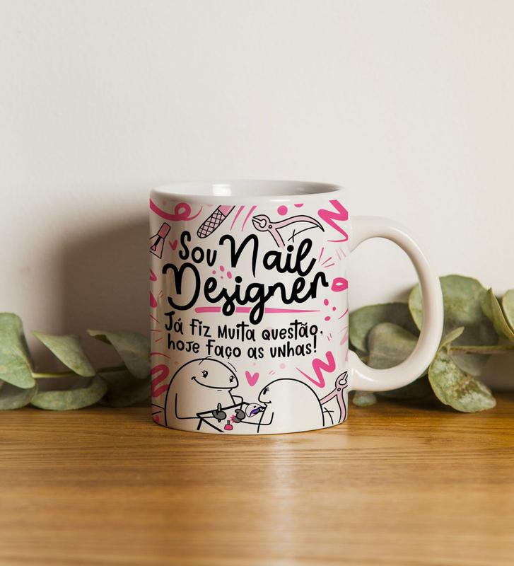 Caneca Branca 325ml - Sou Nail Designer - Dona Dani Personalizados - Caneca - Magazine Luiza