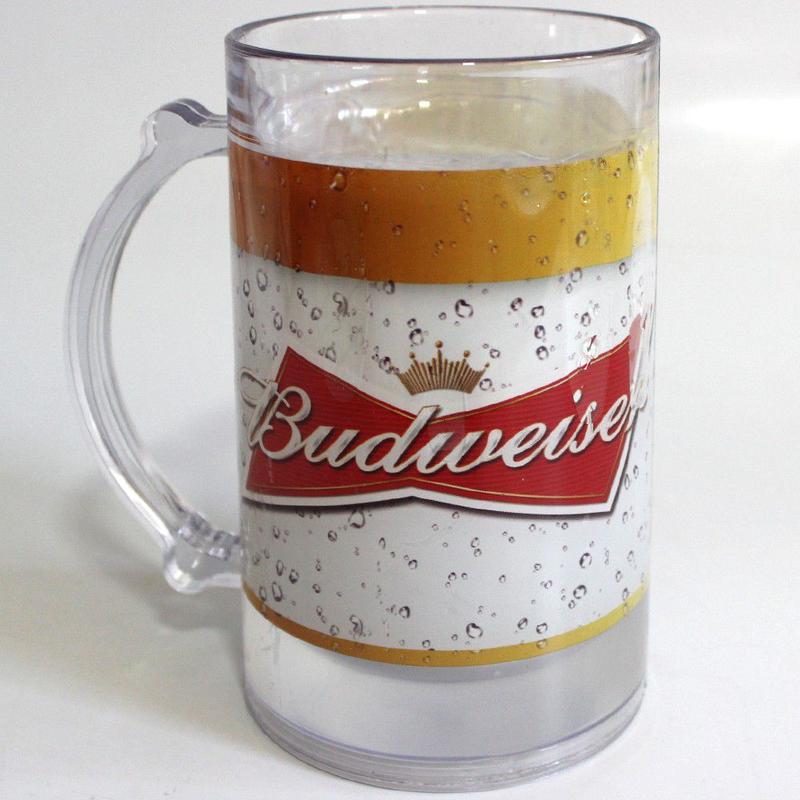 Caneca Chopp Gel Beer Budweiser 440ml Presente - Koala Megashop ...