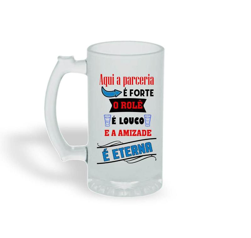 Caneca Chopp Vidro 475ml Bar Boteco E Frase 0042 - Canecastop - Caneca ...