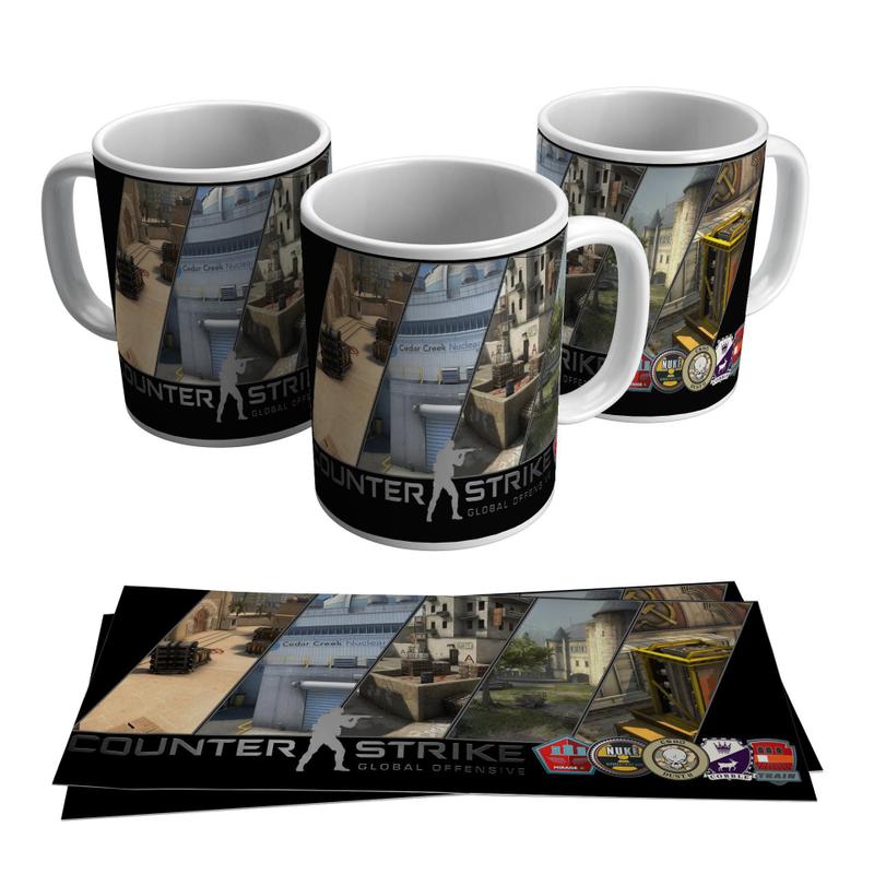 Caneca Counter Strike Global Offensive Cs Game 325ml - Live - Canecas ...