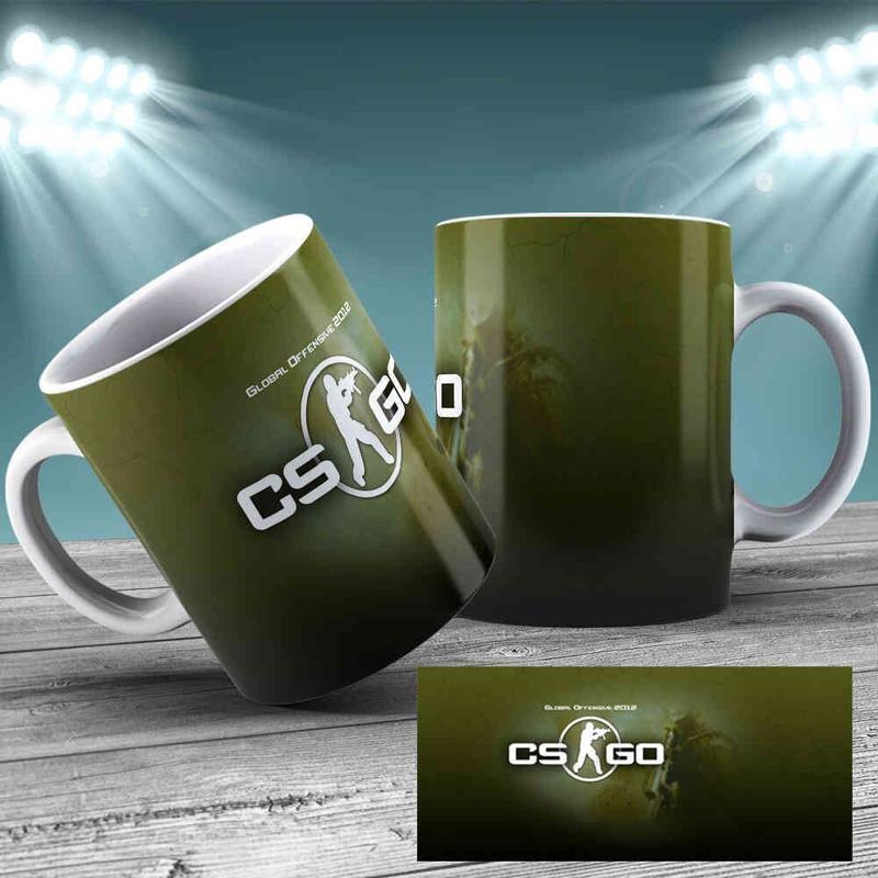 Caneca Counter Strike Global Offensive de Porcelana - Mod. 45 - TTT ...