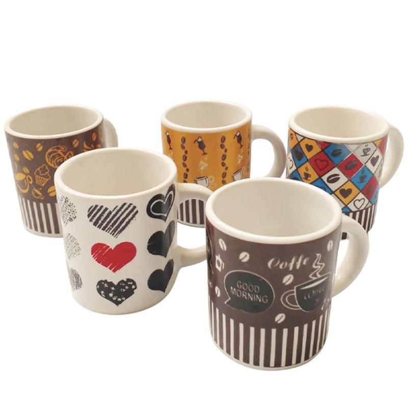 Caneca de porcelana cafe / cappuccino sortidas 85ml - 123 UTIL - Caneca ...