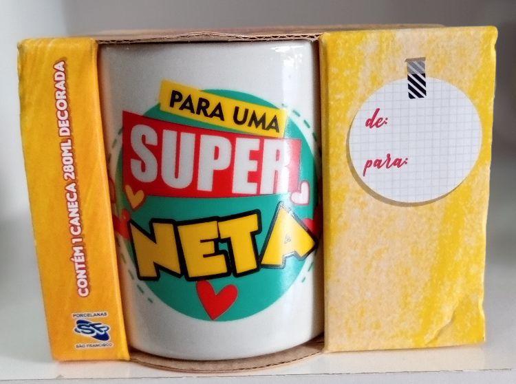 Caneca de Porcelana decorada 280ml Para uma Super Neta - São Francisco - Canecas - Magazine Luiza