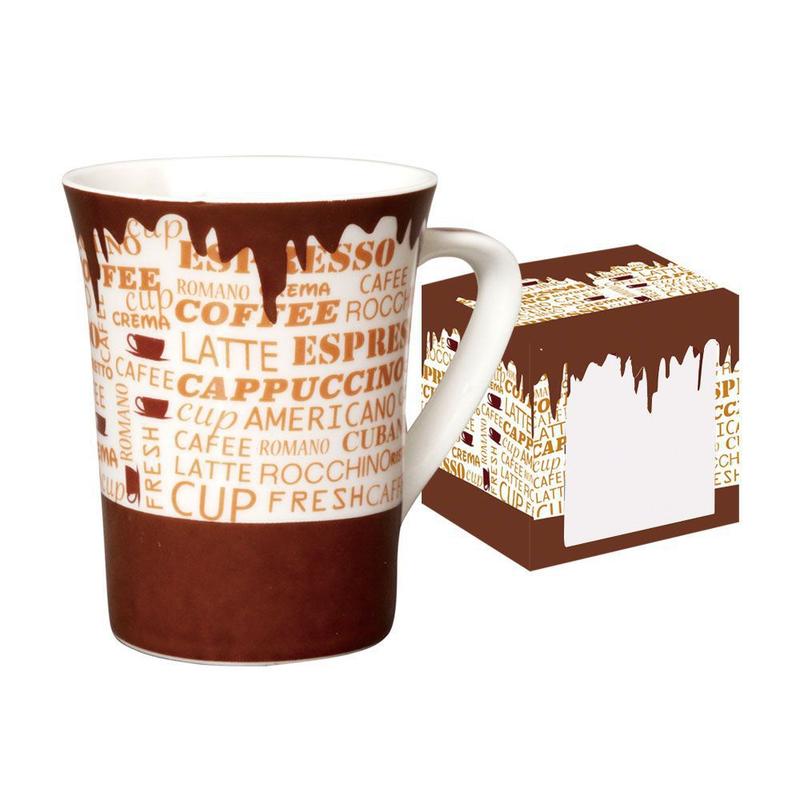 Caneca de Porcelana Fina Coffee 330ml Class Home GIFT - Caneca de Chá e ...