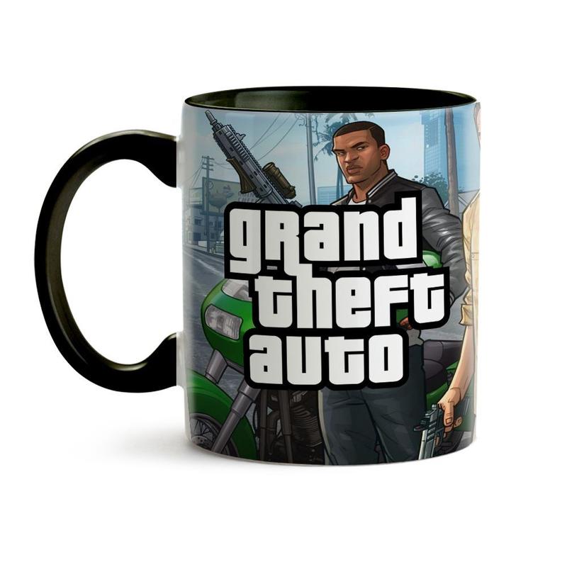 Caneca Em Cerâmica Gta 320ml - Canecas personalizadas - Caneca de Chá e ...