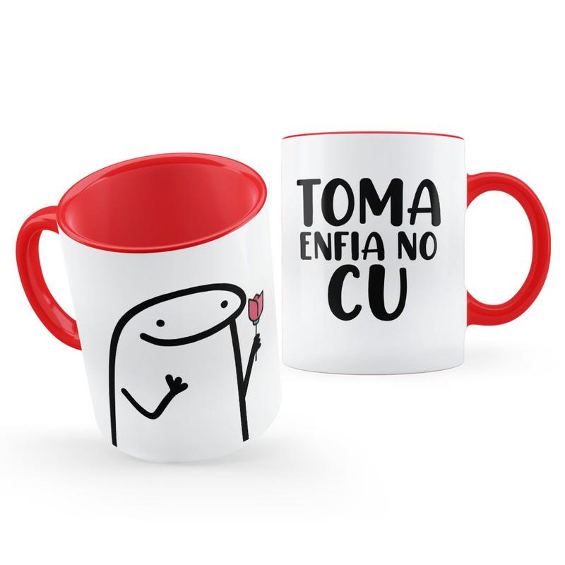 Caneca Flork Meme Grosseiro Toma Enfia - Emotions Art - Canecas ...