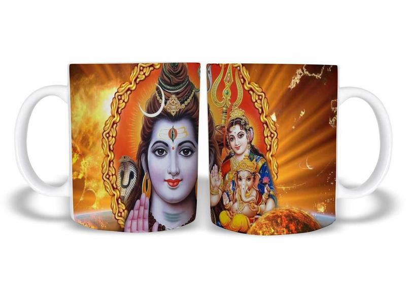 Caneca India Ganesha Shivah Parvati 325Ml Cerâmica - Naltic - Canecas ...