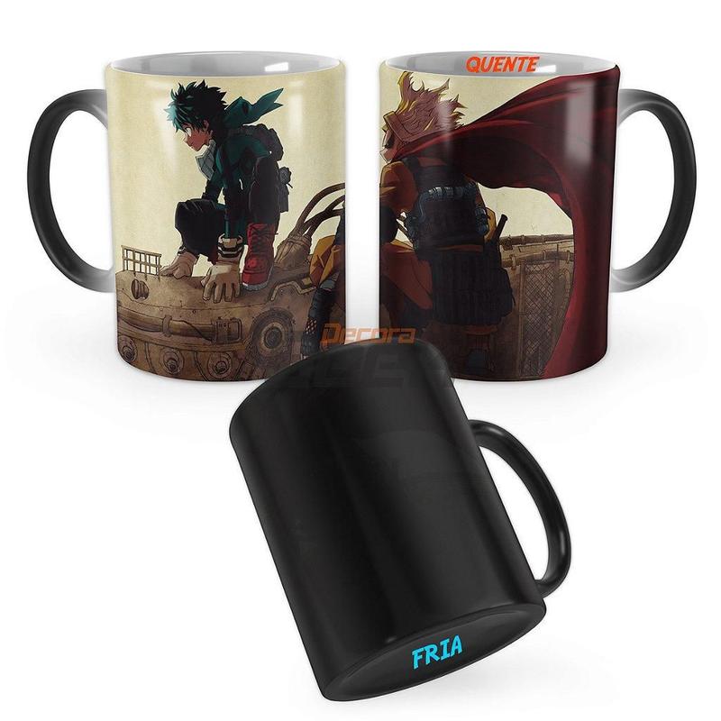 Caneca Mágica Boku no Hero Academia All Might Deku - Decora Geek ...