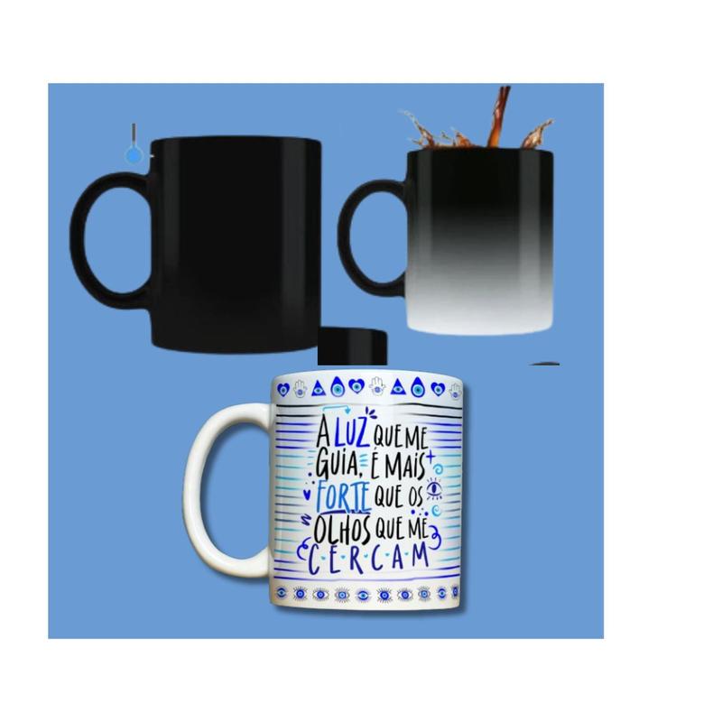 Caneca Mágica de Porcelana Personalizado A Luz Que Guias Mais Forte os ...