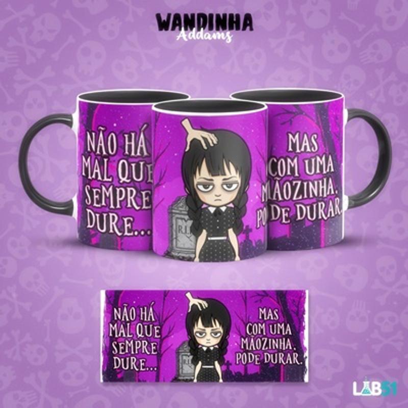 Caneca Personalizada Família Addams Wandinha - MA E DH - Canecas ...