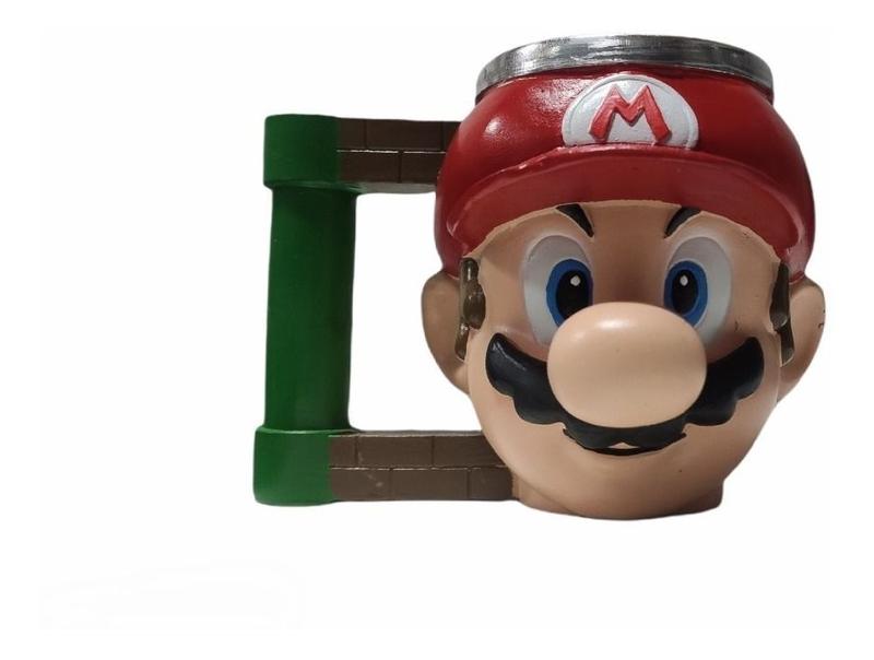 Caneca Super Mario Bros Resina Copo 3d Choop Cerveja Inox - Rei ...