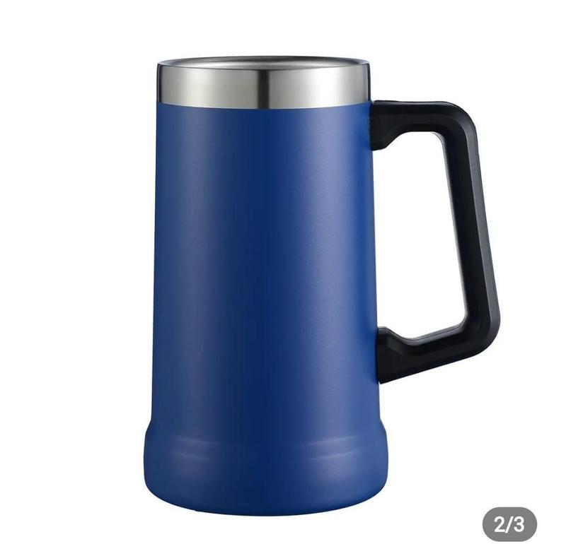 Caneca Térmica Chopp Cerveja Camada Dupla Em Inox Copo 710Ml - Features - Caneca de Cerveja ...