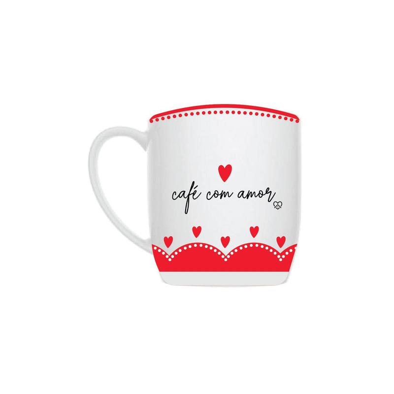Caneca Urban Love Vermelho 360ml - AllMix - Canecas - Magazine Luiza