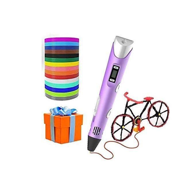 Caneta 3D de Impressão 3D para Crianças com Tela de Led Arte - Tudo na ...