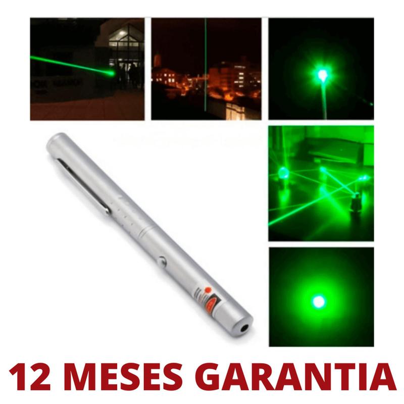 Caneta Laser Pointer Super Potente Prata - LasePoin - Caneta - Magazine ...