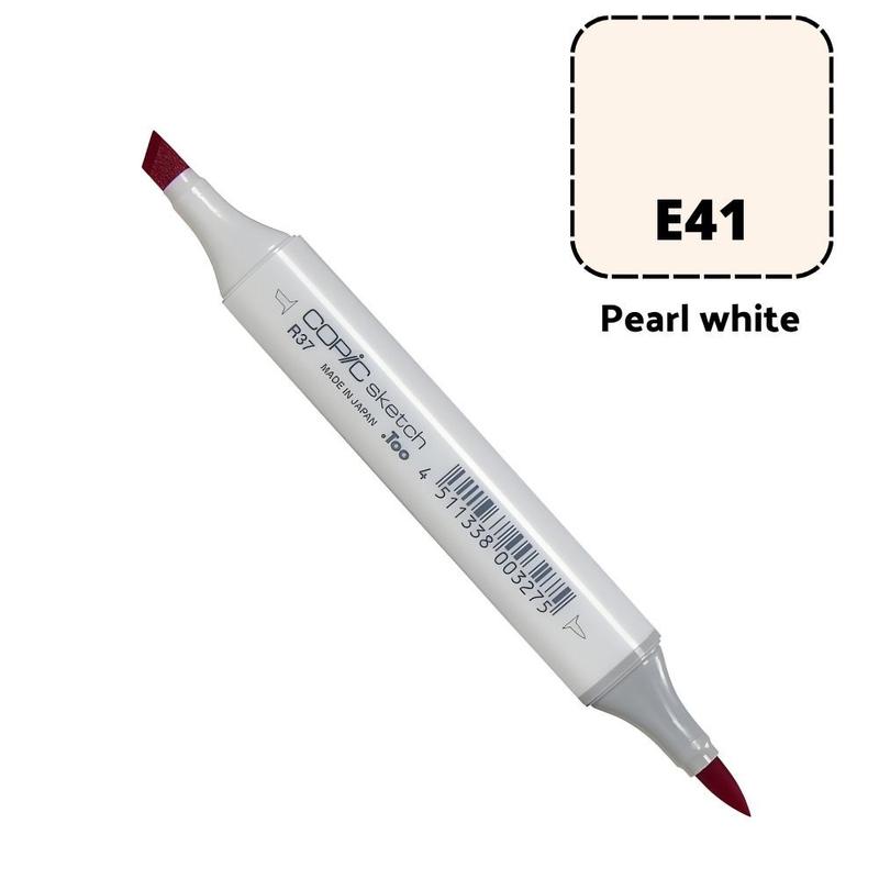 Caneta Marcador Copic Sketch Ponta Dupla Cor Pearl White - Caneta ...