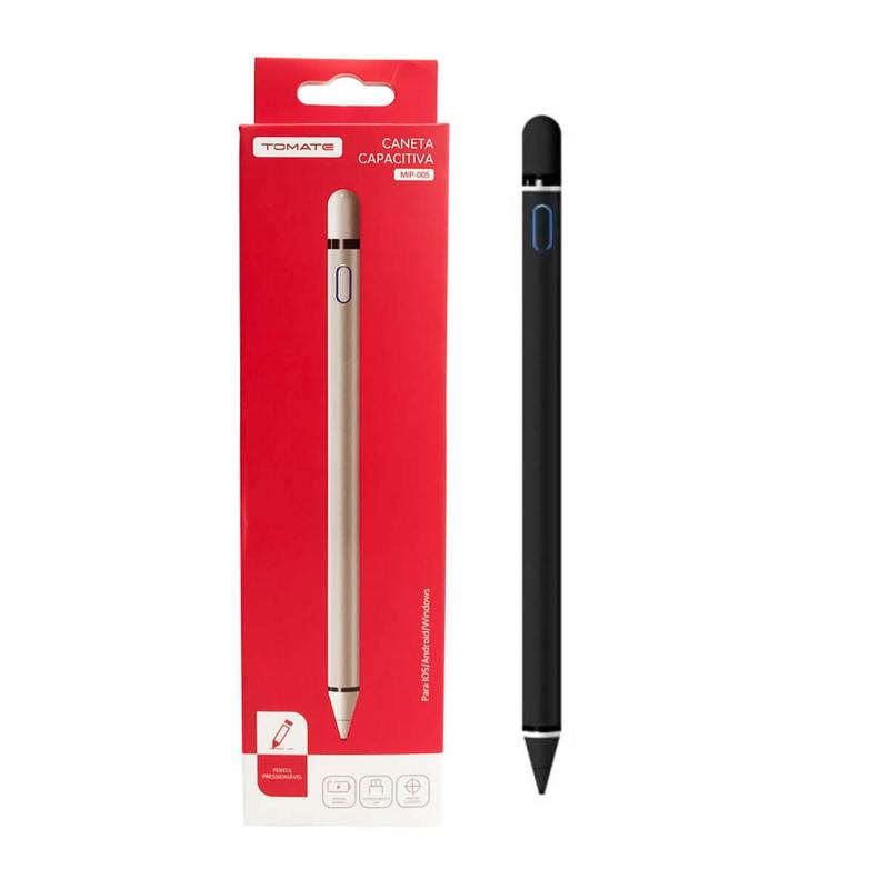 Caneta Touch Para Celular Tablet Ponta Fina Universal - Tomate - Caneta ...