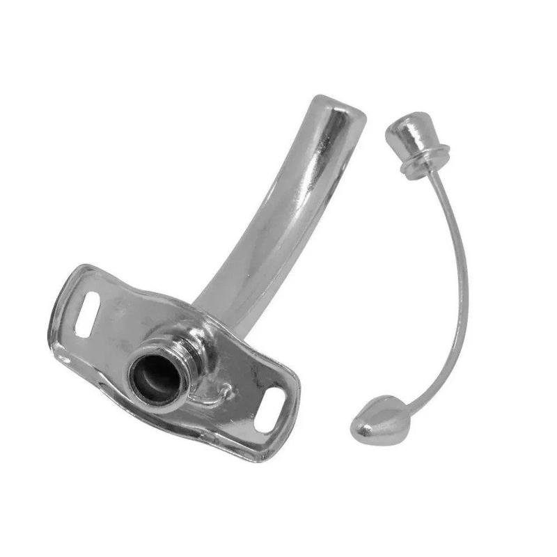 CANULA PARA TRAQUEOSTOMIA LONGA Nº 05 METAL - CIRURGICA BRASIL - Cânula ...