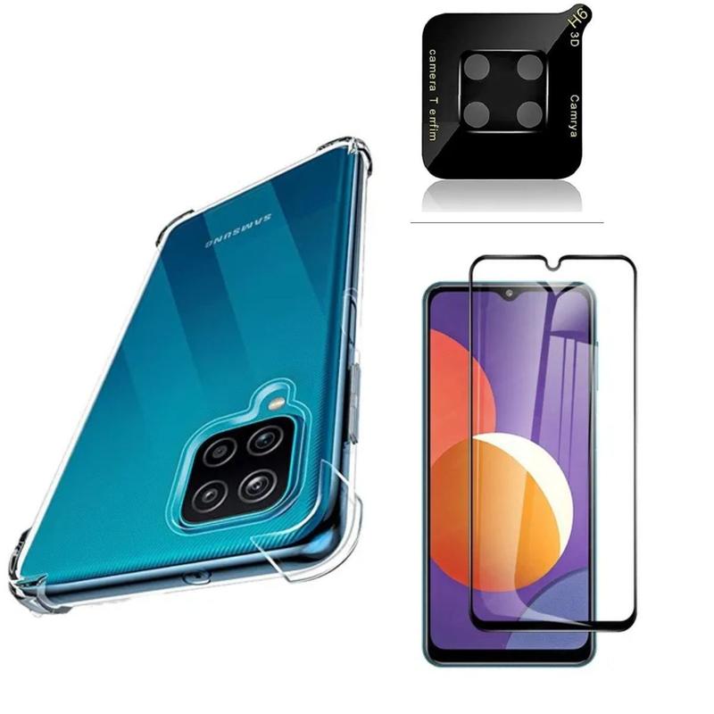 Capa Anti Impacto Película Vidro 3d Câmera Compatível Galaxy M12
