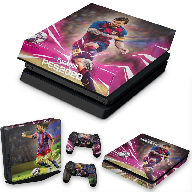 Capa Anti Poeira e Skin Compatível PS4 Slim - Pes 2020 - Pop Arte Skins ...