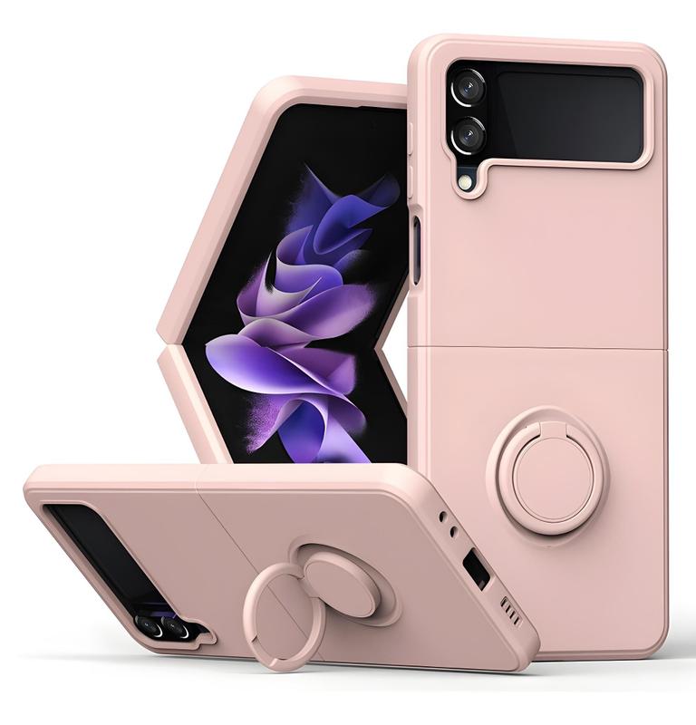 Capa Case De Silicone com suporte compatível com smartphone Galaxy Z ...