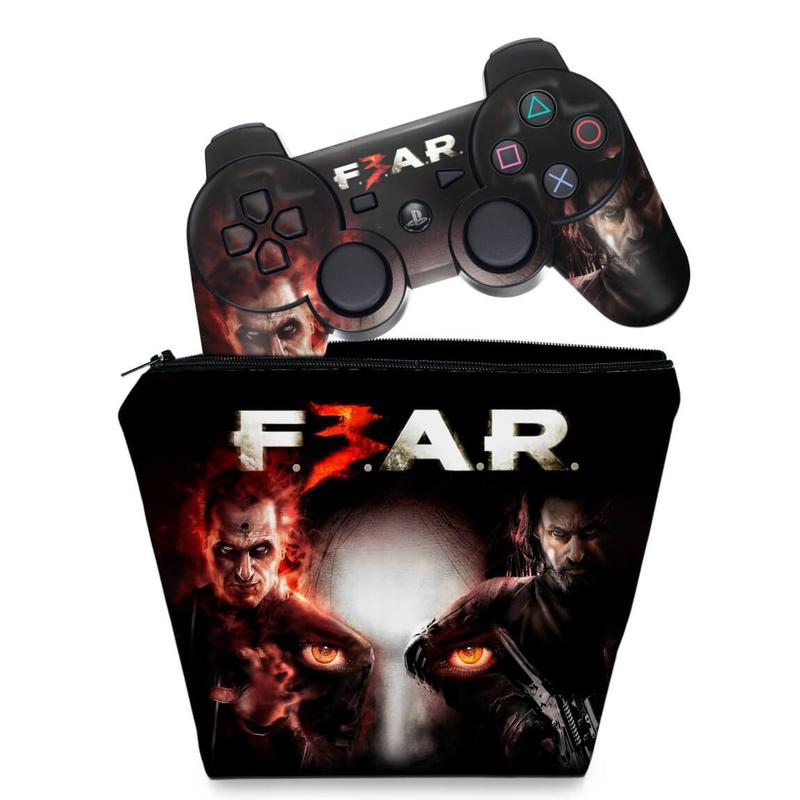 Capa Case e Skin Adesivo Compatível PS3 Controle - F3ar Fear 3 - Pop ...