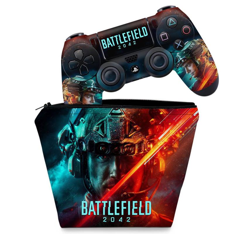 Capa Case e Skin Compatível PS4 Controle - Battlefield 2042 - Pop Arte ...