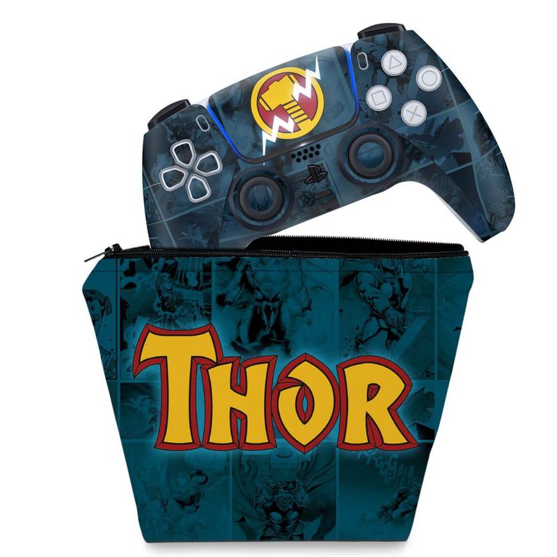 Capa Case e Skin Compatível PS5 Controle - Thor Comics - Pop Arte Skins - Outros Games ...