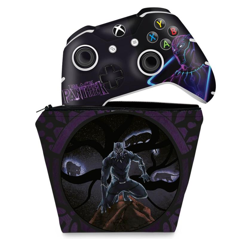 Capa Case e Skin Compatível Xbox One Slim X Controle - Pantera Negra ...
