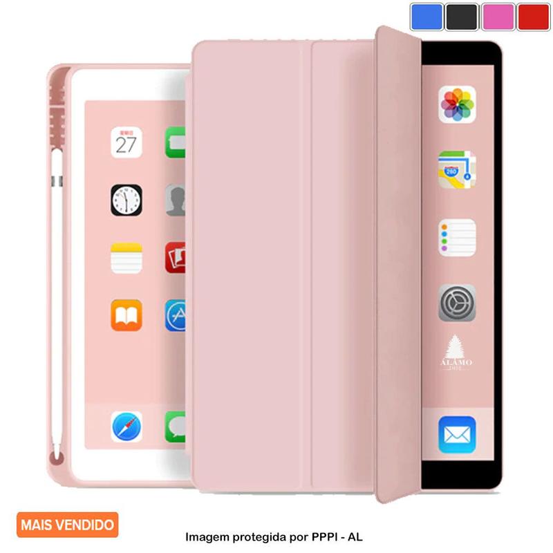 Capa Case Ipad 9.7 C/Suporte Apple Pencil Varias Cores Black - Álamo ...