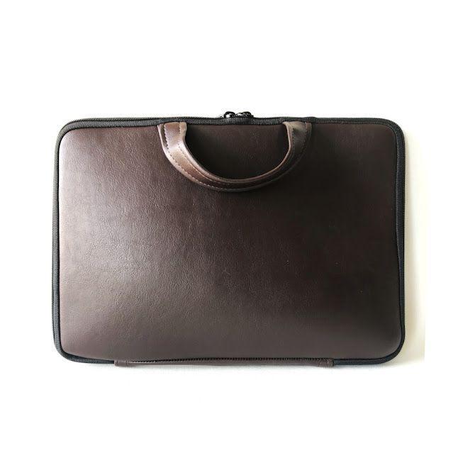 Capa Case Notebook Material Sintético C/alça- Marrom polegadas 15.6 ...