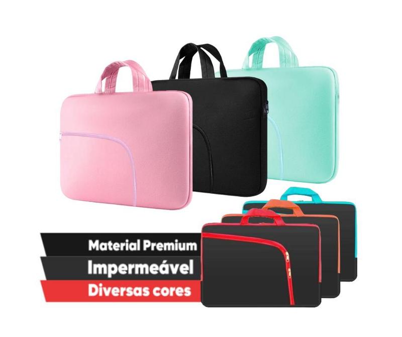 Capa Case Pasta Maleta Para Notebook e Macbook Impermeável Com alça 15. ...