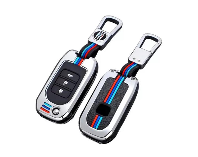 Capa Chave C/ Chaveiro Gancho Cromado Honda Civic G9 G10 City Fit WRV ...