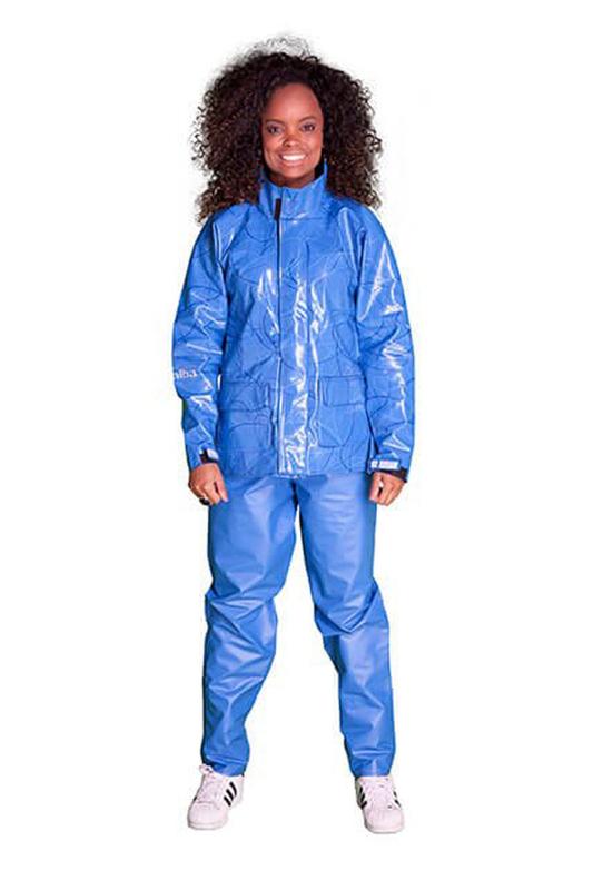 Capa Chuva Alba Europa Feminino Mod. Yara Azul Todos Tamanhos ...