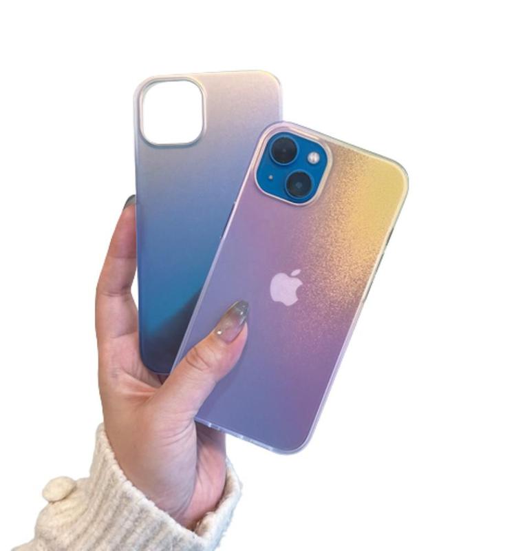 Capa Compatível com o Iphone 13 Normal (6.1Pol) Aurora Furta-Cor Rock ...