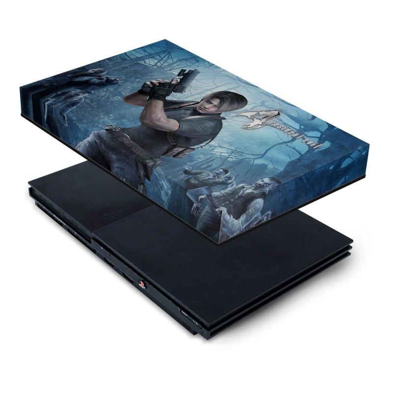 Capa Compatível PS2 Slim Anti Poeira - Resident Evil 4 - Pop Arte Skins ...
