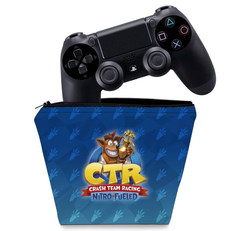 Capa Compatível PS4 Controle Case - Crash Team Racing CTR - Pop Arte ...