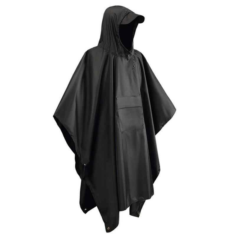 Capa De Chuva Poncho Impermeável Adulto 3 Em 1 Camping Pesca - MHR ...