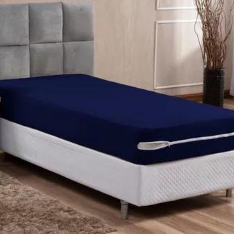 Capa de Colchão Solteiro Sob Medida De Malha Grossa Com Zíper - Matex ...